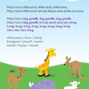 Little Snowflake Lyrics Poster - Super Simple