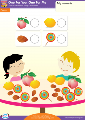 One For You, One For Me Worksheet - Count - Super Simple