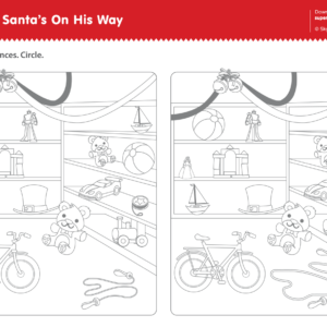 S-A-N-T-A Worksheet - Make A Santa Face - Super Simple