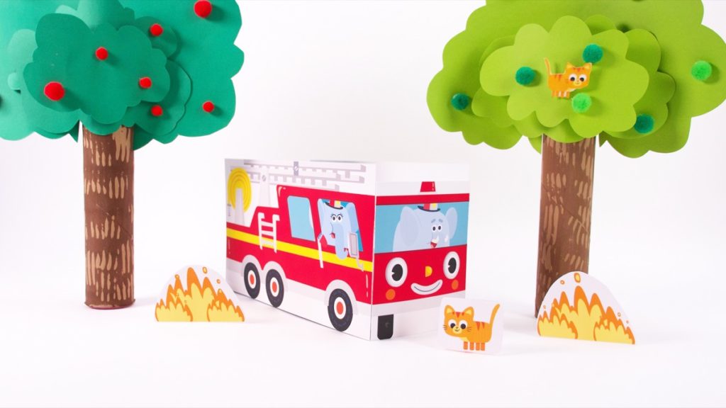 Here Comes The Fire Truck! Play Set Craft - Super Simple