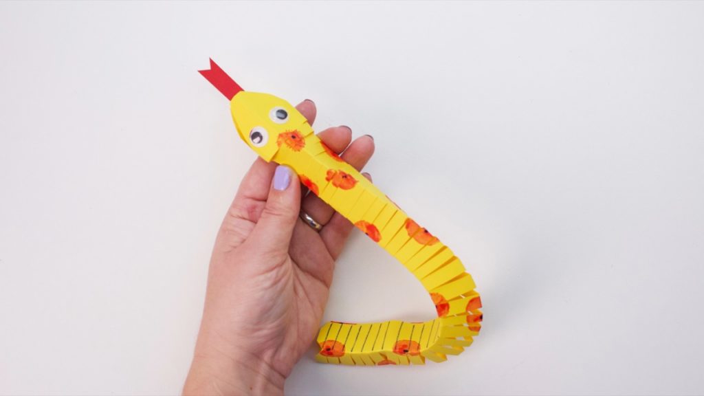 Slithering Snake Craft - Super Simple