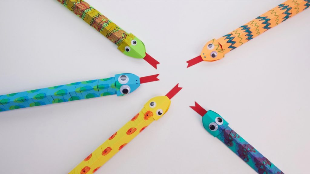 Slithering Snake Craft - Super Simple