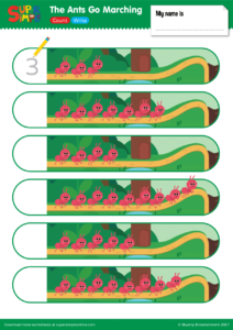 The Ants Go Marching - Count & Write - Super Simple