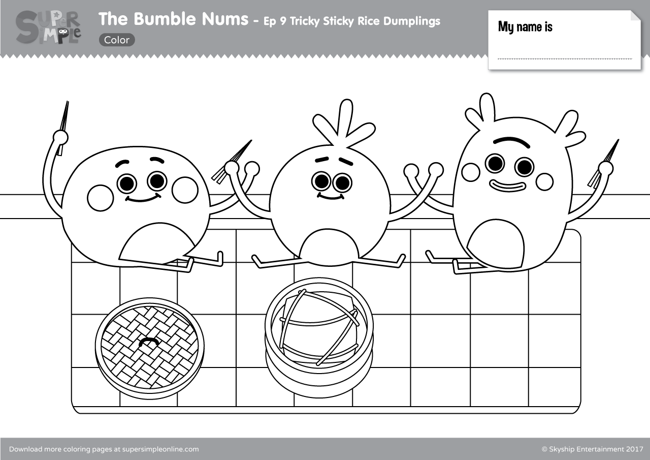 The Bumble Nums - Episode 9 - Tricky Sticky Rice Dumplings - Super Simple