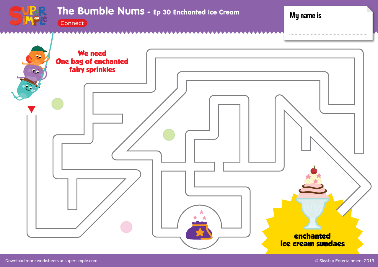 The Bumble Nums – Ep 30 – Connect - Super Simple