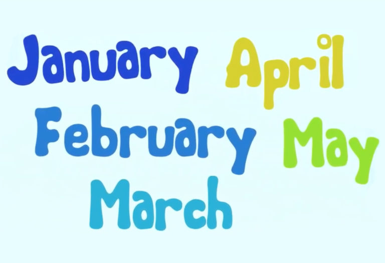 The Months Chant | featuring The Super Simple Puppets - Super Simple Songs