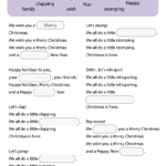 We Wish You A Merry Christmas Worksheet - Make A Chirstmas Card - Super ...
