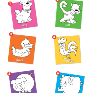 Let's Go To The Zoo Worksheet - Vocabulary Coloring - Super Simple